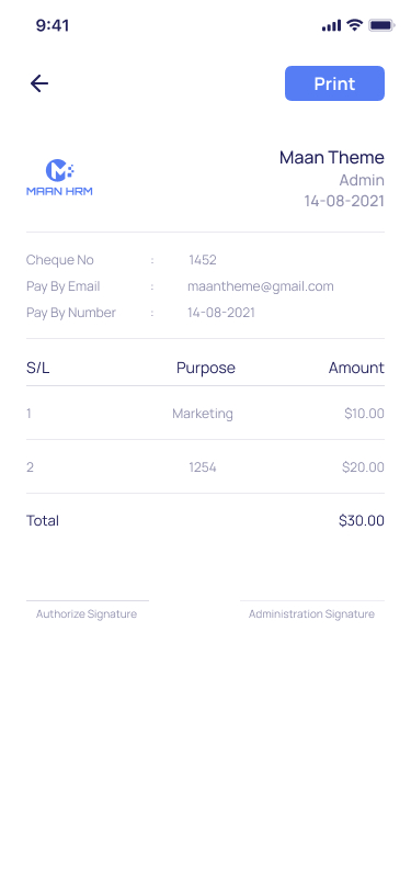 Maan HRM Flutter App UI Kit (Android & iOS) by Acnoo | CodeCanyon